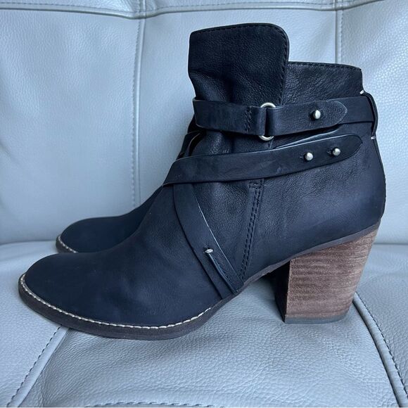 Sam Edelman | Shoes | Sam Edelman Merton Sz 8 Booties Black Nubuck ...